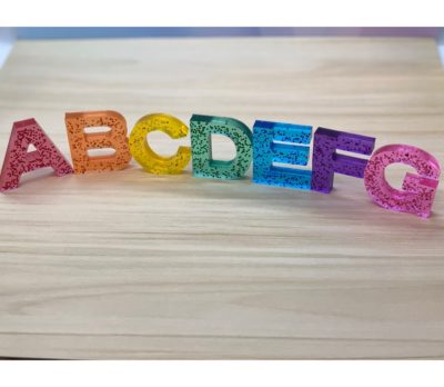 Glitter Rainbow Alphabet & Number Set - Play. Laugh. Sensory